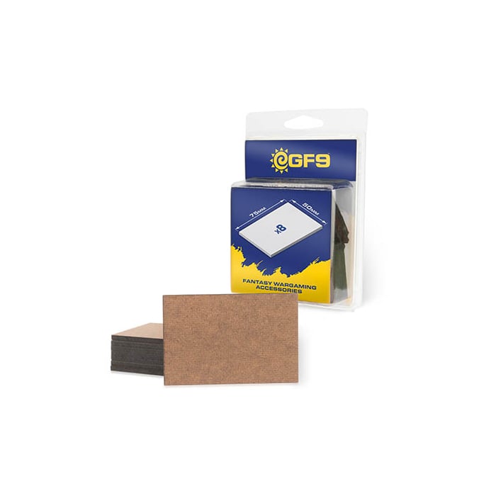 Rectangular 50mm x 75mm MDF Bases