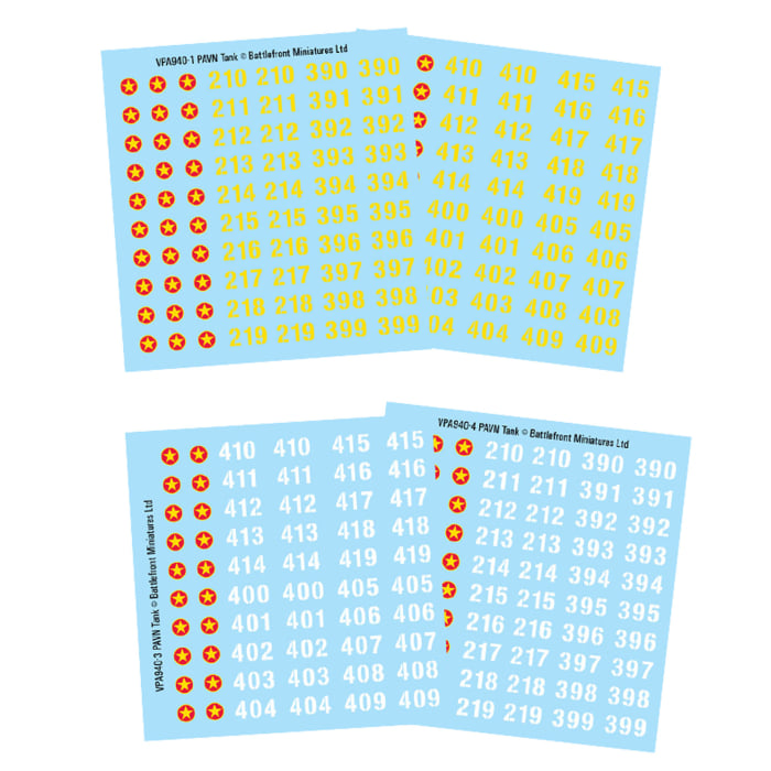 PAVN Decal Sheets