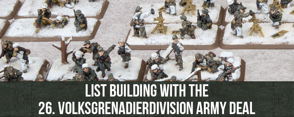 26th Volksgrenadierdivision Army Deal (Limited Edition)